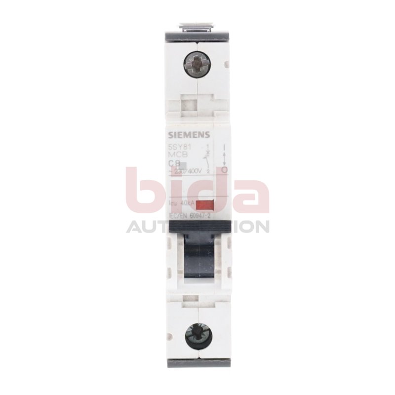Siemens 5SY81 MCB C8 Leistungsschutzschalter Circuit Breaker, 9,70